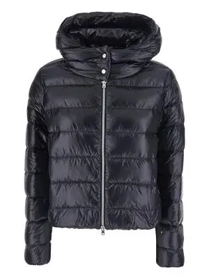 Herno Tech Fabric Short Down Jacket - Black