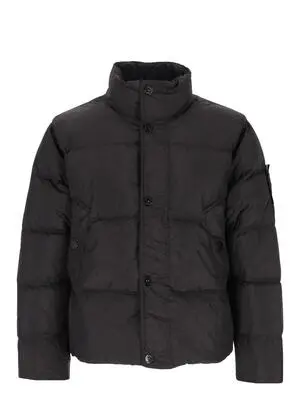 Stone Island Short Down Jacket - Black