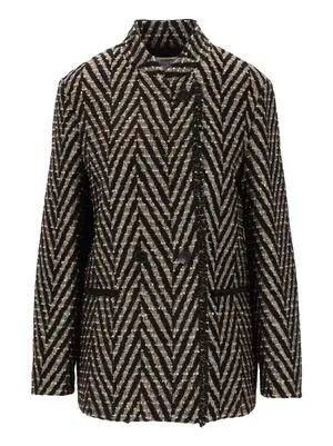 FORTE_FORTE Oversized Jacket - Black