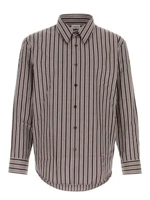 Saint Laurent Embroidered Poplin Shirt - Multicolor