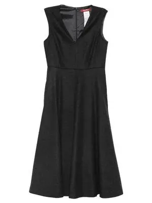 Max Mara MAX MARA STUDIO Sleeveless A-Line Midi Dress Gray