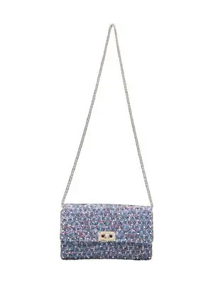 Valentino Garavani Tweed Rockstud Cross Body Bag - Blue