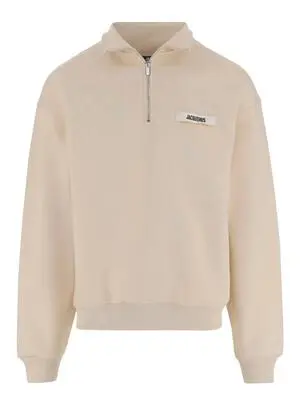 Jacquemus Jacquemus Men The Gros Grain Logo Sweatshirt Brown