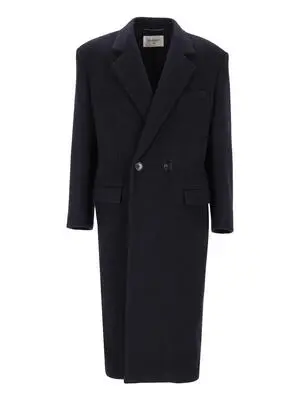 Saint Laurent Double-breasted Coat - Blue