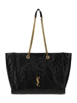 Saint Laurent Leather Niki Shopping Bag - Black
