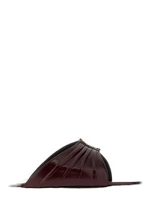 Saint Laurent Saint Laurent Women Burgundy Leather Babylone Slippers Red