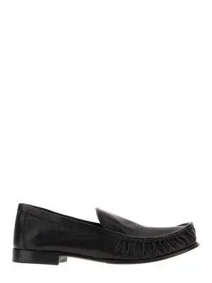Miu Miu MIU MIU Bovine Leather Loafer Black