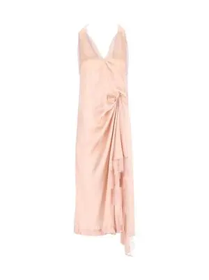 MAISON MARGIELA Midi Lace Slip Dress - Multicolor