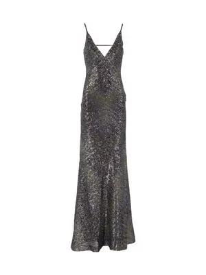 Missoni Long Dress With Low Back And Sequins - Multicolor