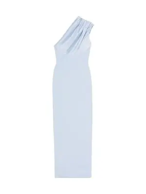 Solace London One-shoulder Evening Dress - Blue