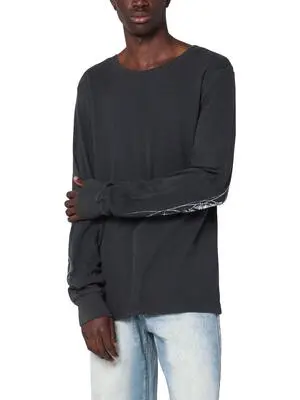 BASKETCASE Vintage Cotton Crewneck Sweater - Black