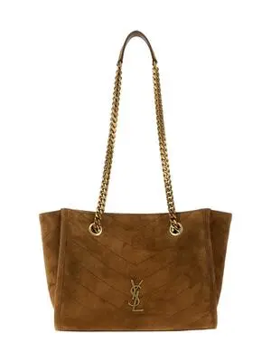 Saint Laurent Suede Niki Shoulder Bag - Brown
