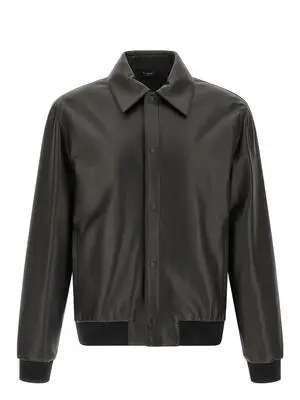 Fendi Leather Blouson - Black