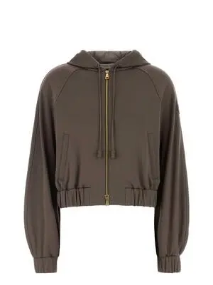 Moncler Stretch Jersey Sweatshirt - Brown
