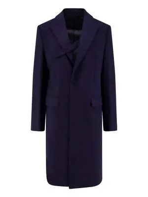 Dior Single-breasted Virgin Wool Coat - Multicolor