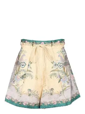 ZIMMERMANN ZIMMERMANN Indra Printed Linen Shorts