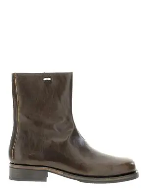 Our Legacy Leather Ankle Boots - Multicolor