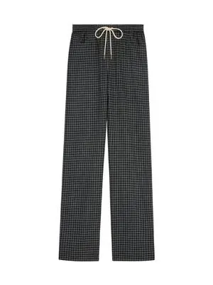 Celine Madras Wool And Cashmere Jogger Trousers - Multicolor