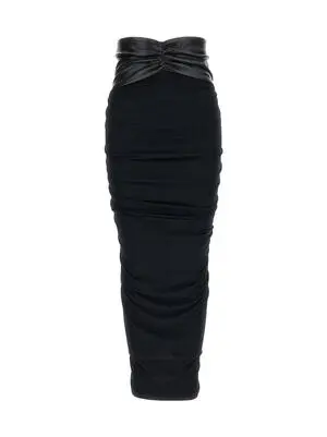 Andamane Ursula Draped Midi Skirt - Multicolor