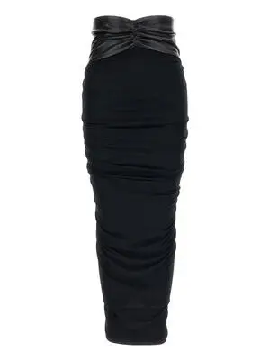 Andamane Ursula Draped Midi Skirt - Multicolor