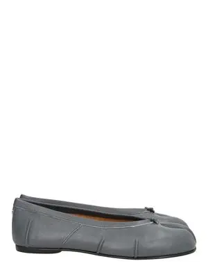 MAISON MARGIELA Tabi Leather Ballet Flats - Gray