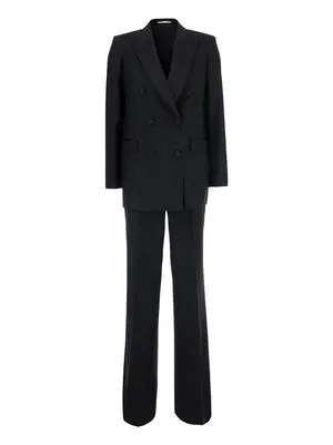Tagliatore Double-breasted Peak Lapel Suit - Multicolor