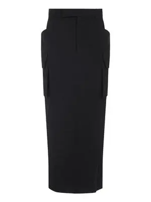 Rick Owens Firbanks Wool Skirt - Multicolor
