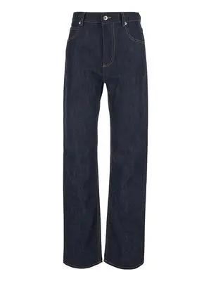Bottega Veneta BOTTEGA VENETA Contrast Stitching Denim Jeans Multicolor