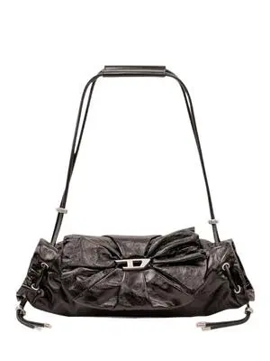 DIESEL® Leather Shoulder Bag - Black