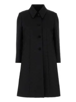 Gucci Single Breasted Overcoat - Multicolor
