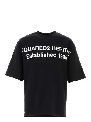 Dsquared2 Cotton Oversize T-shirt - Black