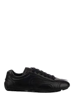 Prada Leather Lace-up Sneakers - Multicolor