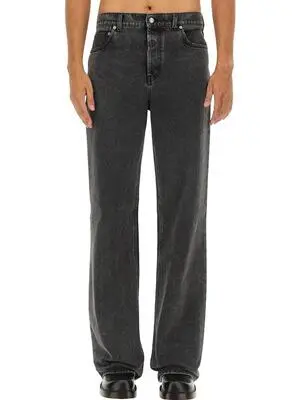 Alexander McQueen Alexander Mcqueen Men Jeans Baggy Gray