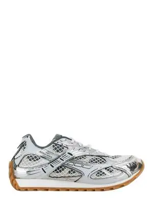 Bottega Veneta Bottega Veneta Orbit Technical Mesh Sneakers Silver
