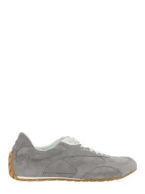 Bottega Veneta Bottega Veneta Men Orbit Flash Suede Calfskin Trainers Bottega Veneta Gray