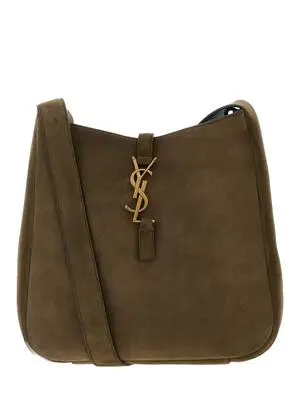 Saint Laurent Suede Le 5 À 7 Crossbody Bag - Brown