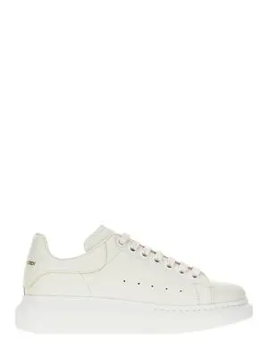 Alexander McQueen Leather Lace Up Platform Sneakers - Multicolor