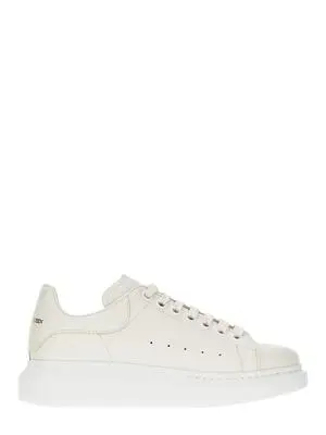 Alexander McQueen Leather Lace Up Platform Sneakers - Multicolor