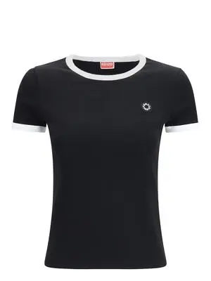 Kenzo Boke Flower 2.0 Embroidered Cotton T-shirt - Black