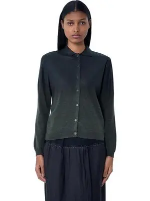 MAISON MARGIELA MAISON MARGIELA Button-Up Fine Knit Cardigan Green
