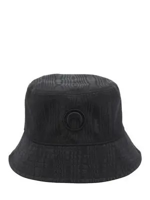 MARINE SERRE Recycled Moire Bucket Hat - Black