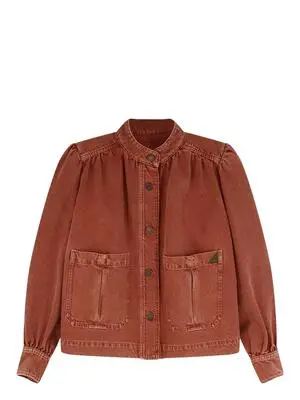 Chloé Orange Denim Jacket - Multicolor