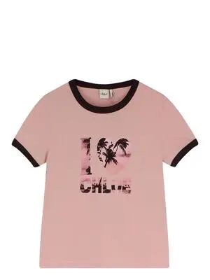 Chloé Cotton T-shirt With Print - Multicolor