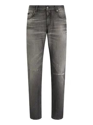 Dolce & Gabbana Denim Trousers - Gray