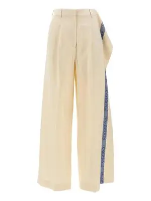 JW Anderson Wide Leg Trousers - Cream
