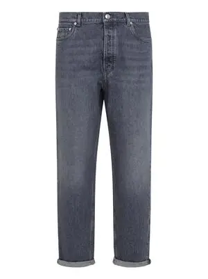 Brunello Cucinelli Straight-leg Denim Jeans - Gray
