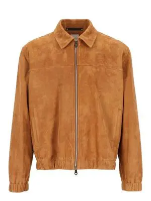 Paul Smith Lambskin Suede Jacket - Brown