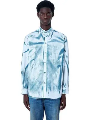JEAN PAUL GAULTIER Abstract Print Button-down Shirt - Blue
