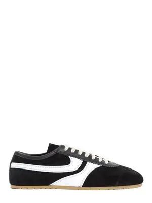 Dries Van Noten Suede And Leather Sneakers - Black