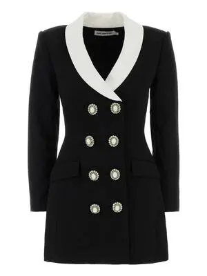 SELF-PORTRAIT Tailored Blazer Mini Dress - Black